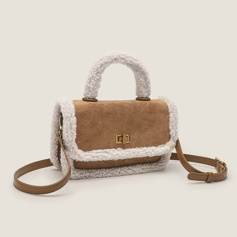 Lamb Wool Shoulder Bag - Momocolor: China Custom Bag Manufacturer