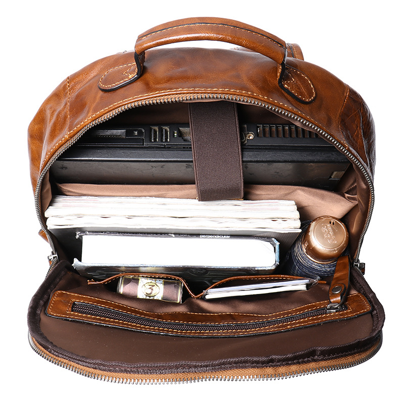 Genuine Leather Backpack - Momocolor: China Custom Bag Manufacturer